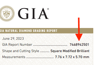 Diamond results table